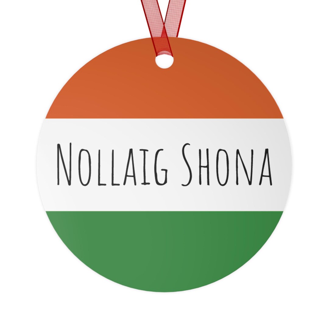 Nollaig Shona Ornament: Irish Flag Christmas Decoration - Etsy