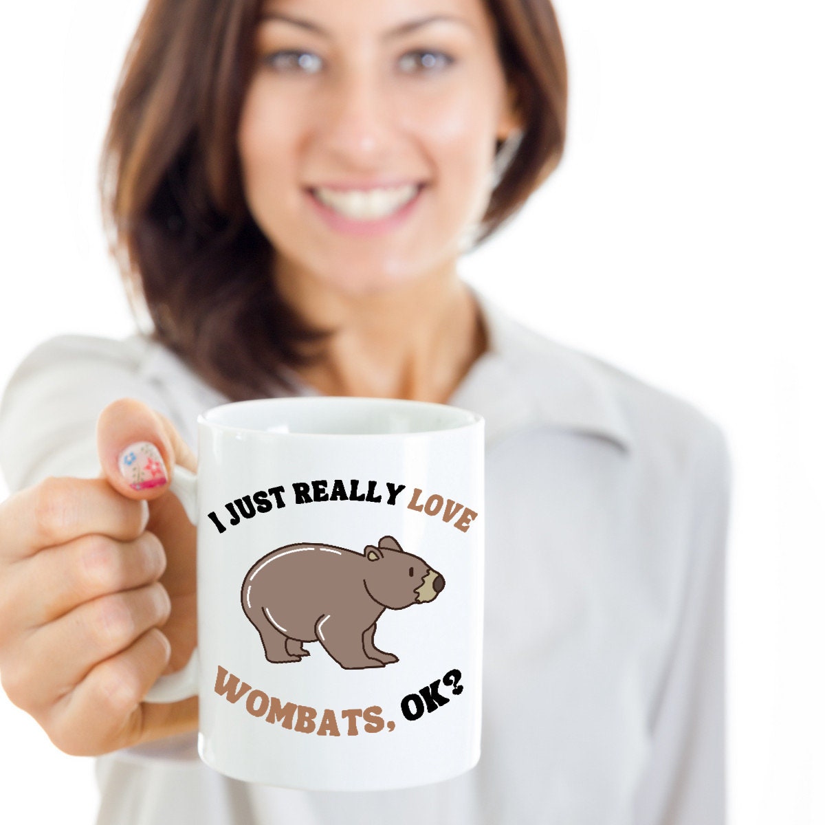 I love wombats mug cute wombat mug for wombat lovers funny | Etsy