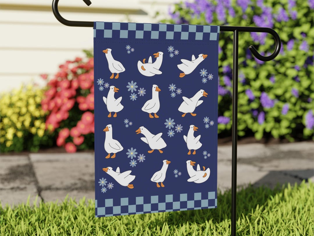 Cottagecore Geese Garden Flag: Spring Summer Yard Banner - Etsy