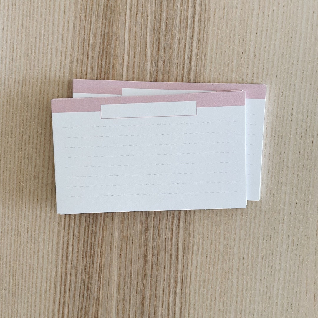 Pink and White Note Card (pack of 8) - Etsy
