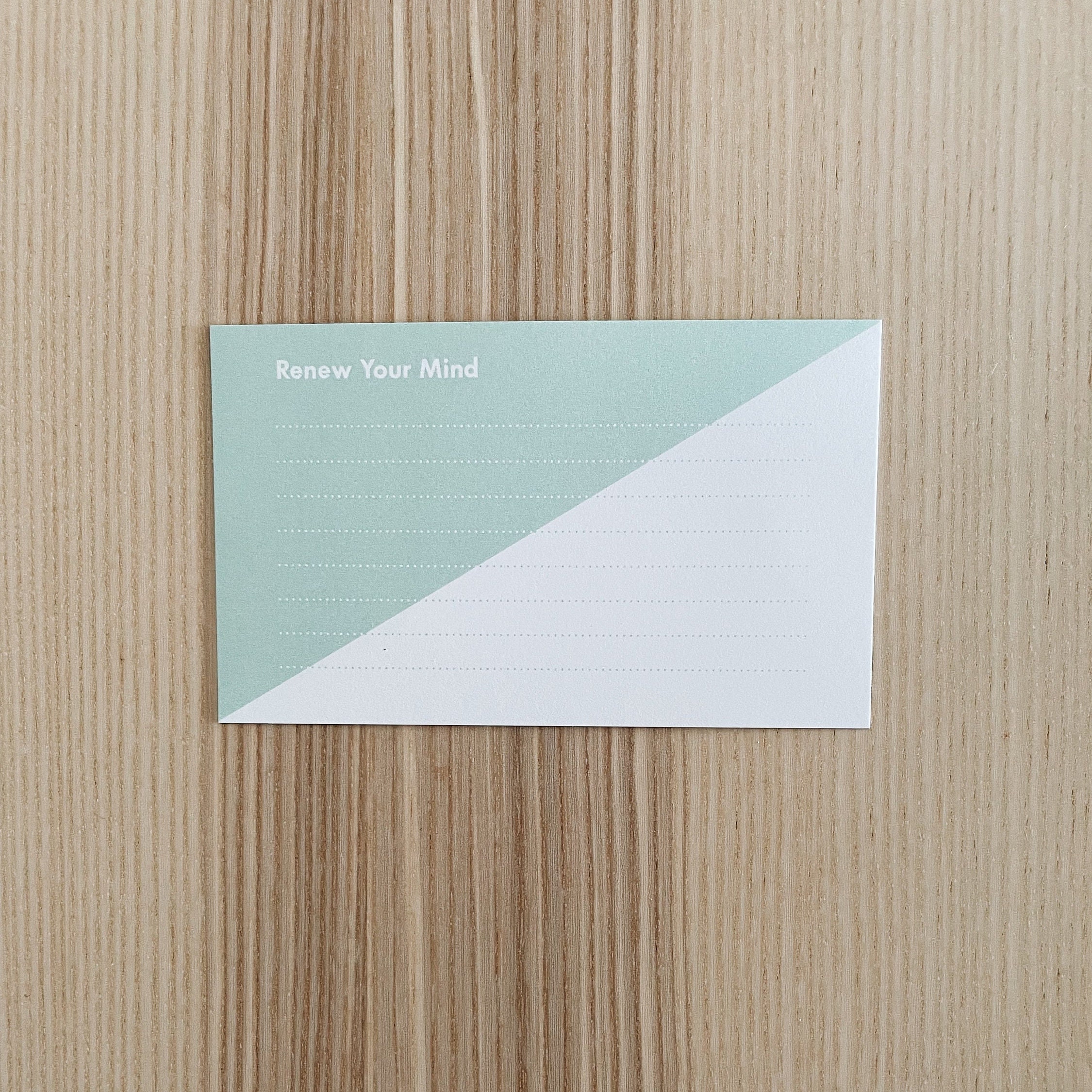 Mint Green Scripture Memorization Note Card (pack of 8) - Etsy