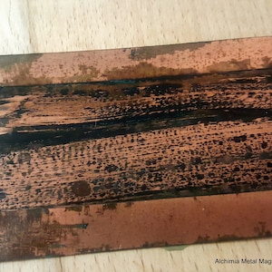 Copper Metal Sheets Rustic Patina Bracelet Component for Jewelry Makers ...