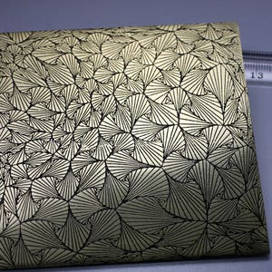 Brass Texture Sheet 20ga Geometric Pattern for Findings Creating ...