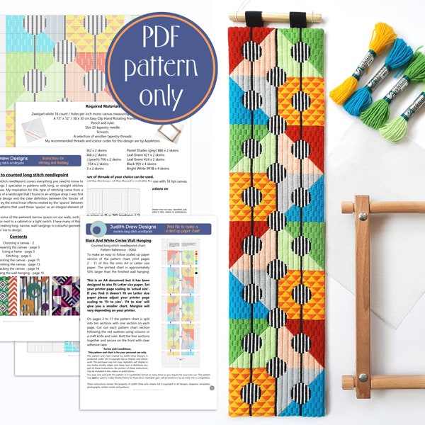 Geometric Needlepoint - Etsy