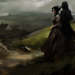 Four Wuthering Heights Digital Download Art Prints Dark Academia Decor ...