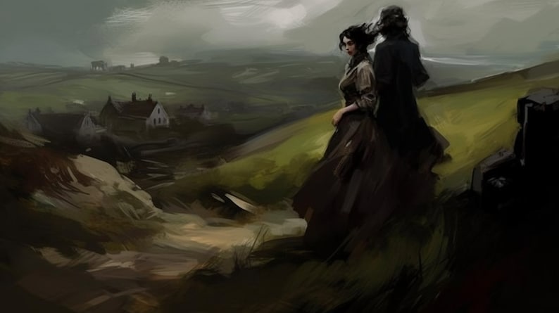 Four Wuthering Heights Digital Download Art Prints Dark Academia Decor ...