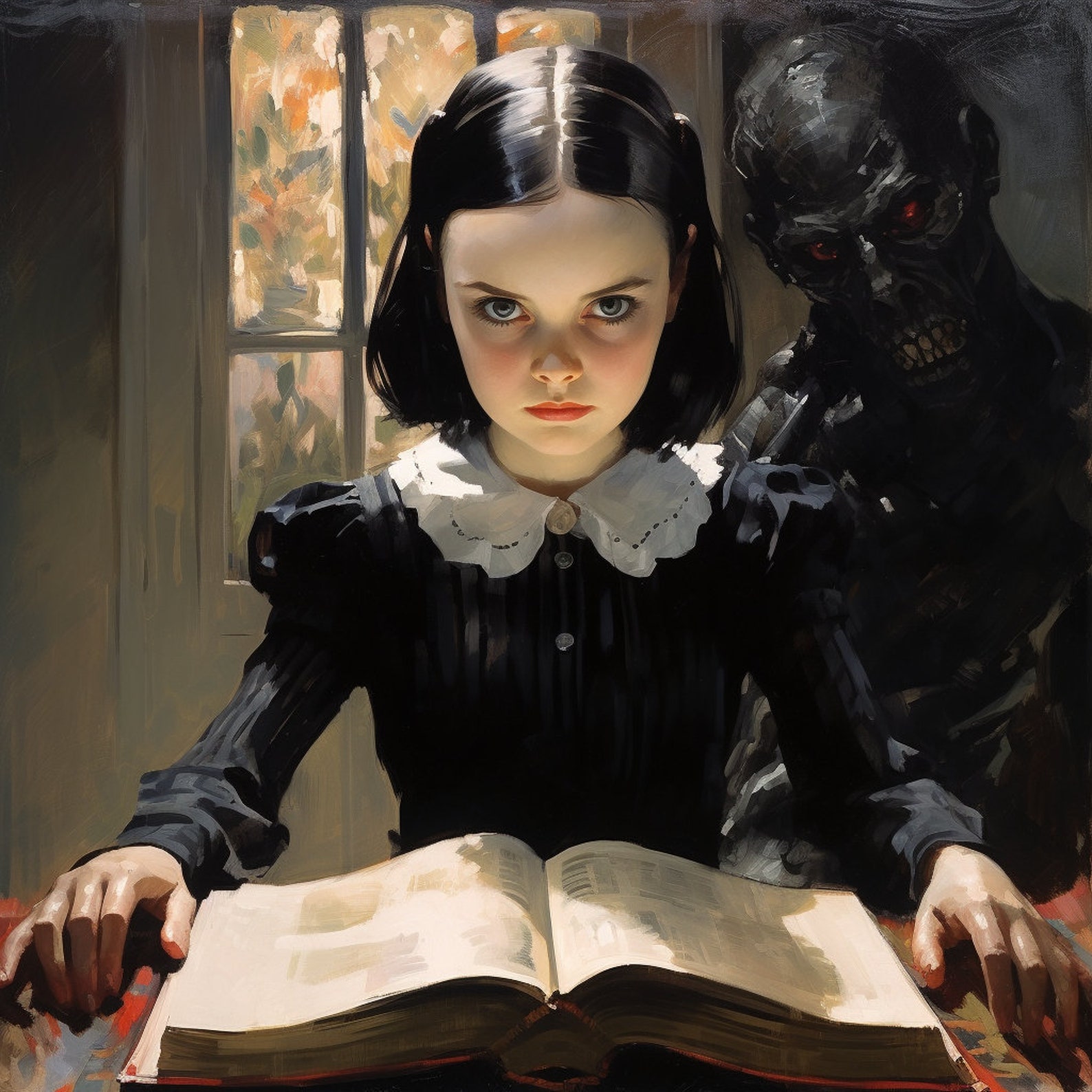 Wednesday Addams Inspired Art: 4 Digital Downloads | Quirky Goth Home ...