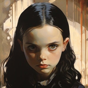 Wednesday Addams Inspired Art: 4 Digital Downloads | Quirky Goth Home ...