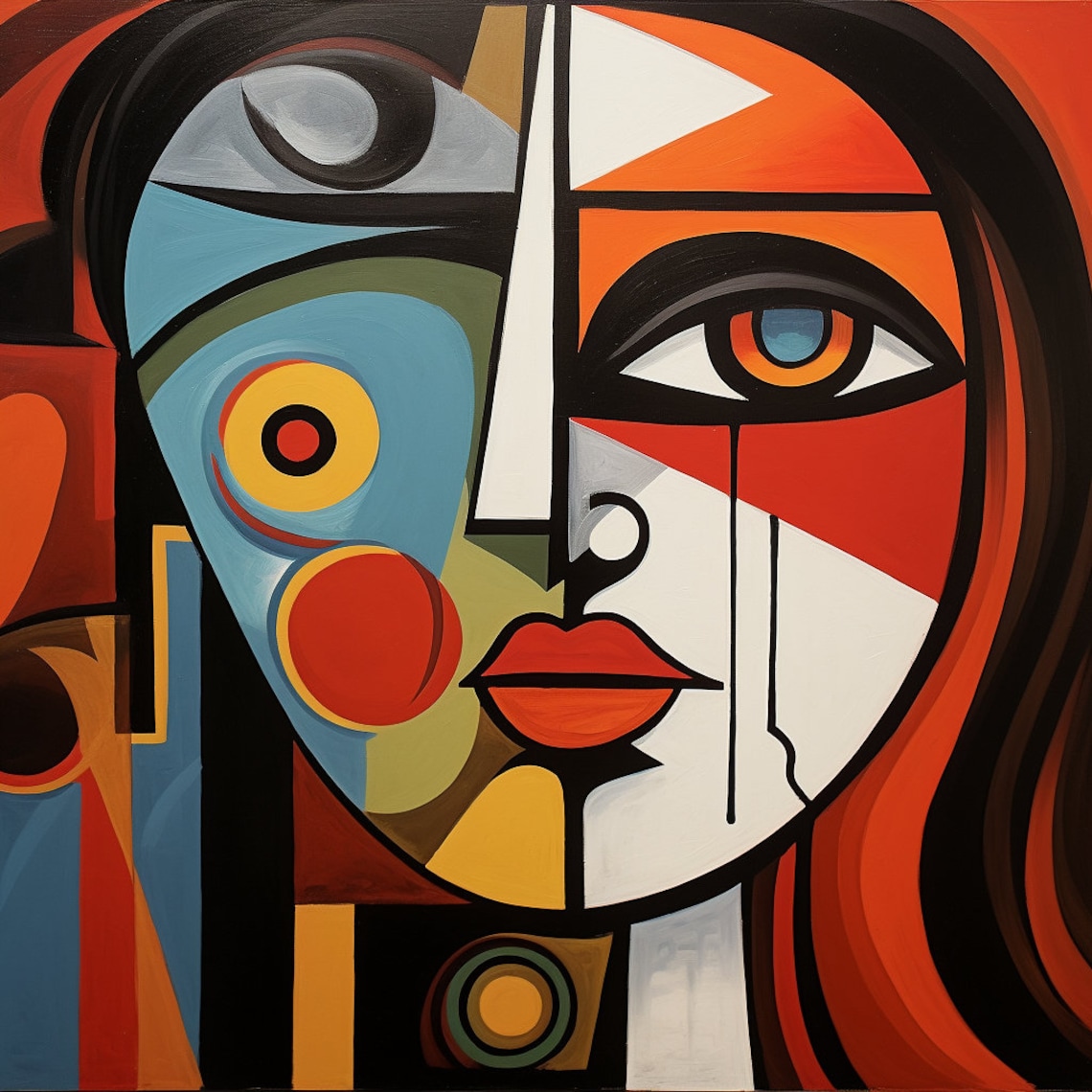 Picasso Inspired: 3 Digital Downloads. Modern Picasso. Art Student ...