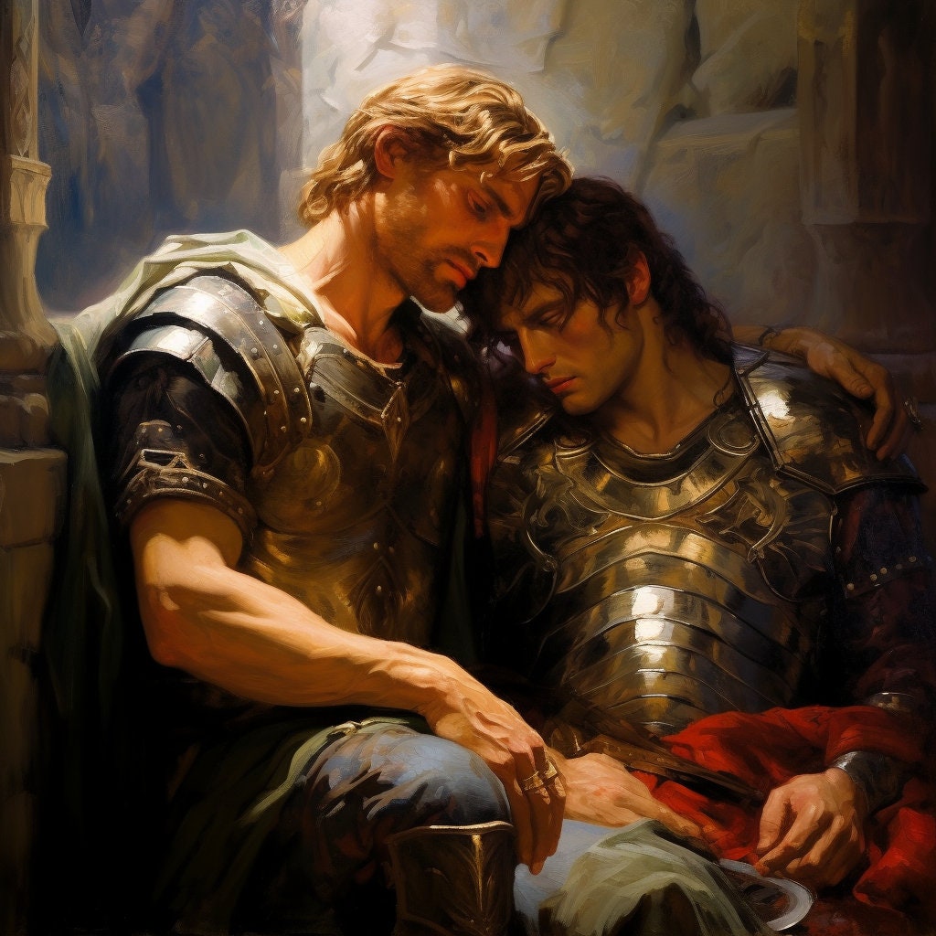 Achilles and Patroclus Four Digital Art Downloads Greek - Etsy