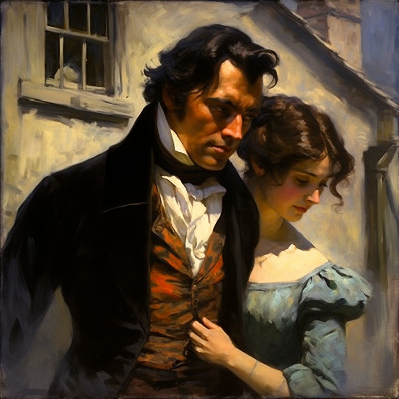 Three Pride and Prejudice Inspired Digital Art Prints: Jane Austen Art ...