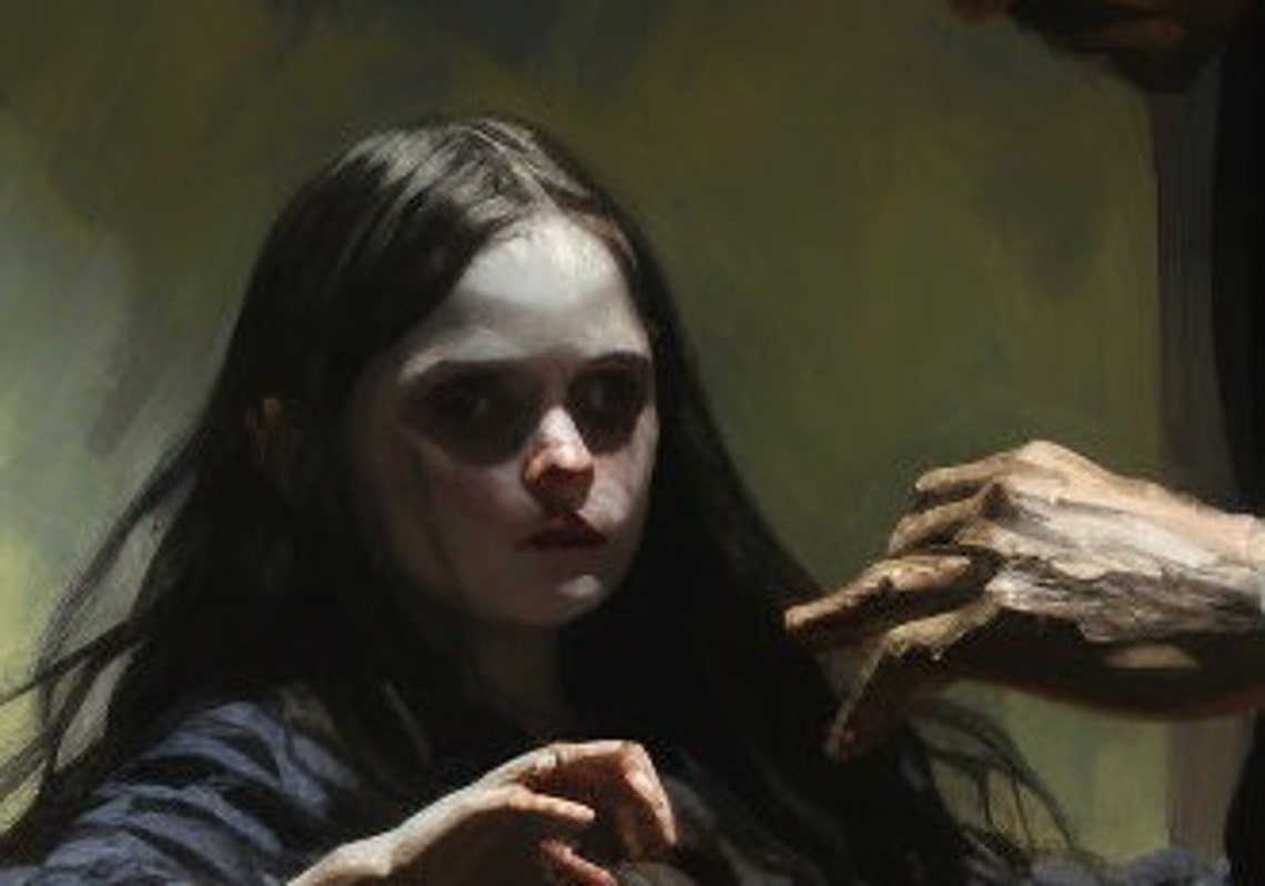 Wednesday Addams Inspired Art: 4 Digital Downloads Quirky Goth Home ...