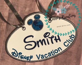 Mickey name tag | Etsy