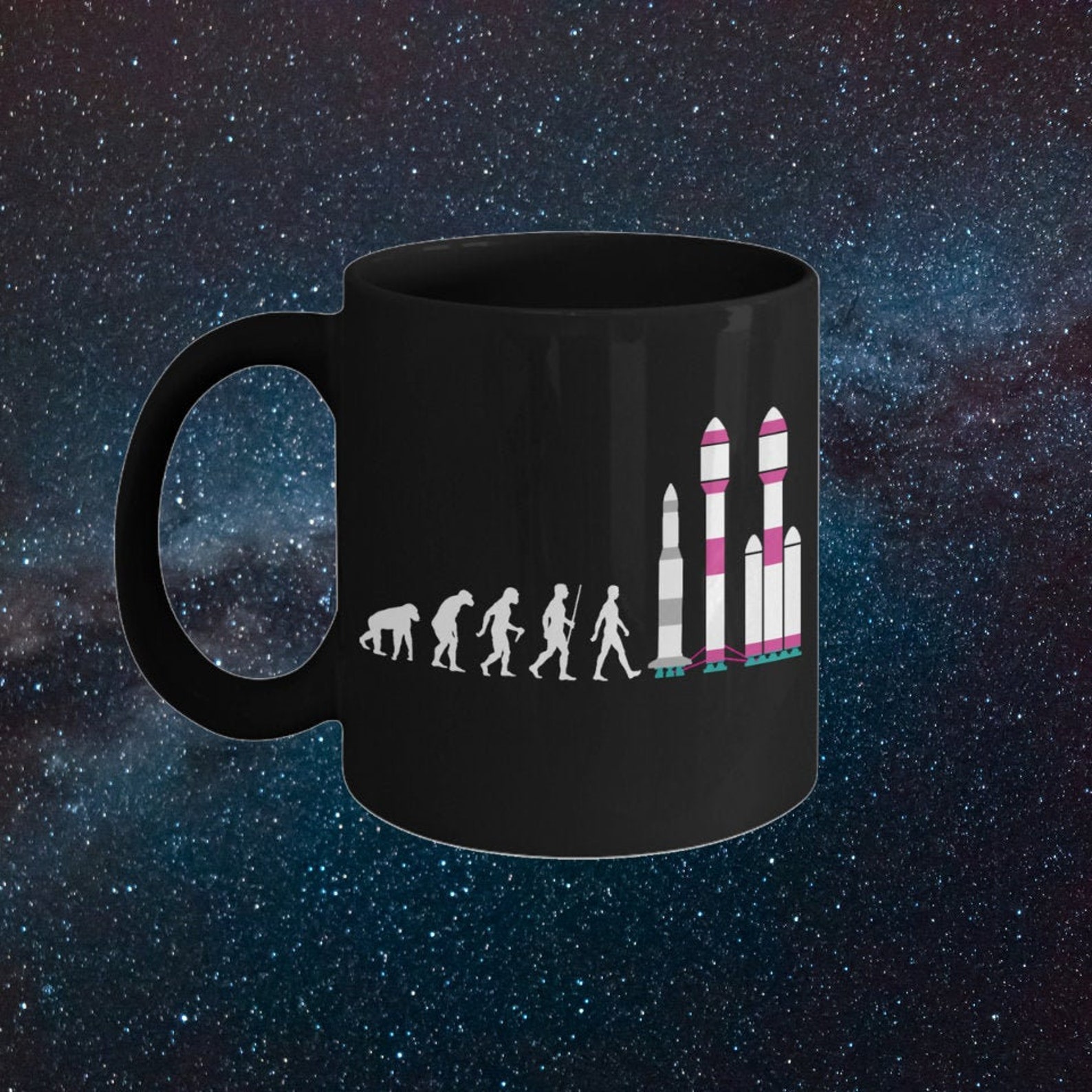 Space Evolution Coffee Mug Elon Evolution Space Gifts | Etsy