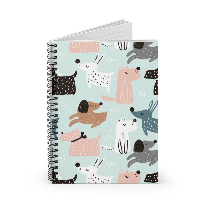 Dog Spiral Notebook 8x6 Writing Journal Notepad Food | Etsy