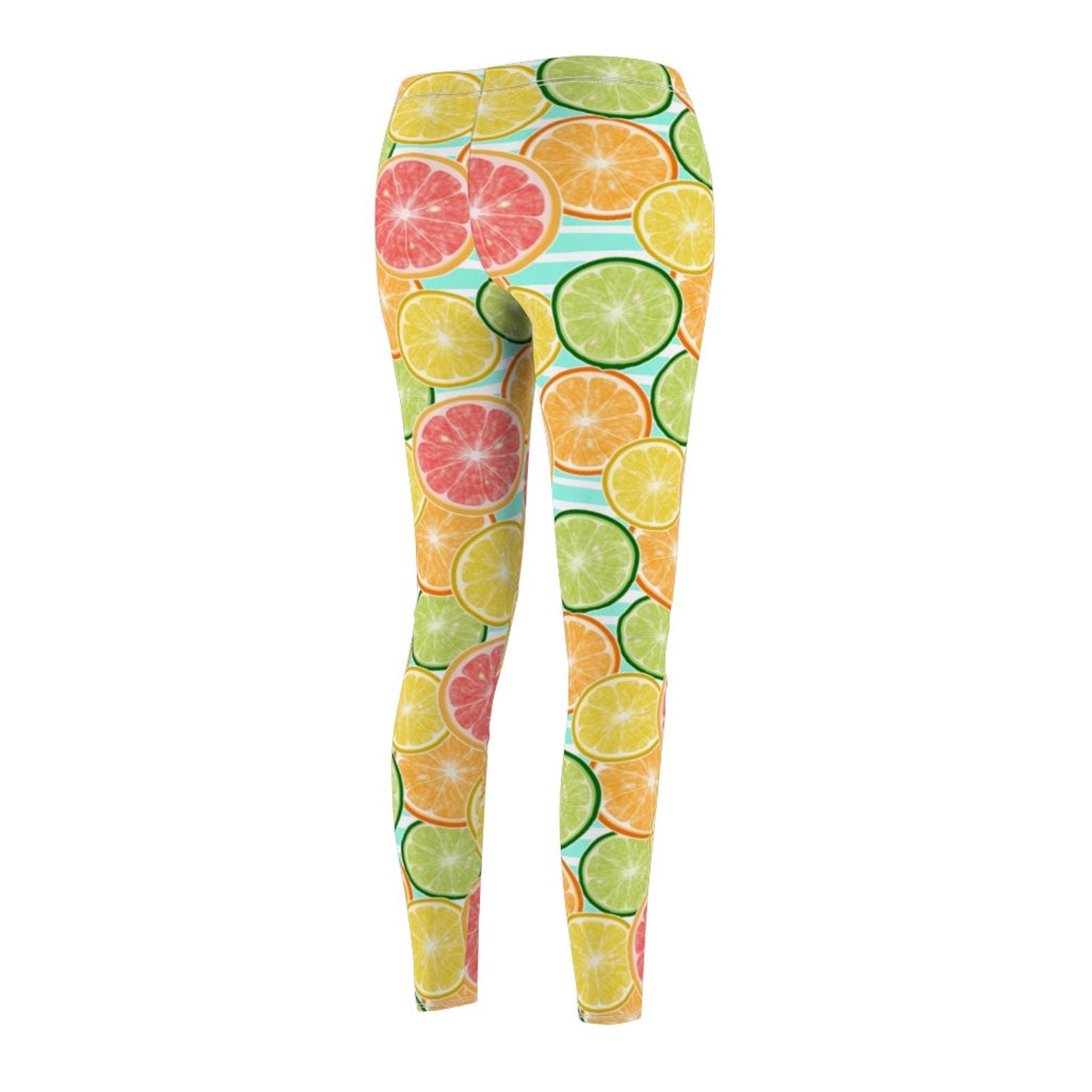 Citrus Fruit Leggings, Cute Pattern - Etsy