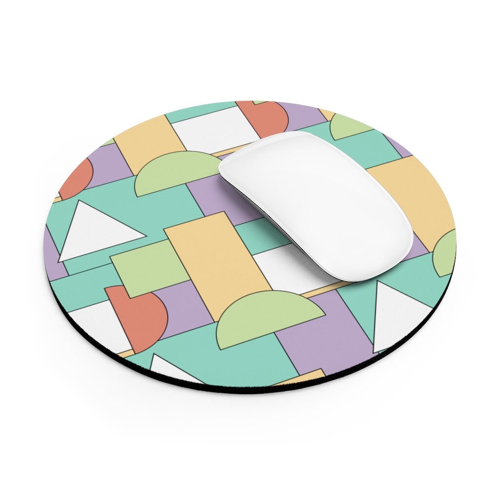 Retro Circle Mouse Pad Cute Mousepad Office Decor for Women - Etsy