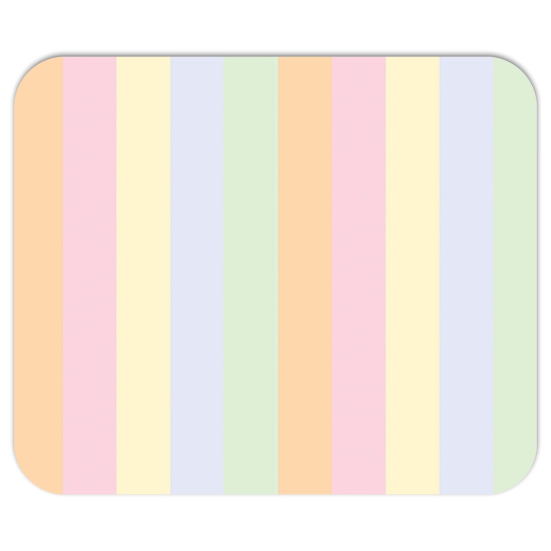 Striped Pastel Mouse Pad, Pattern, Cute Mousepad, Office Decor for ...