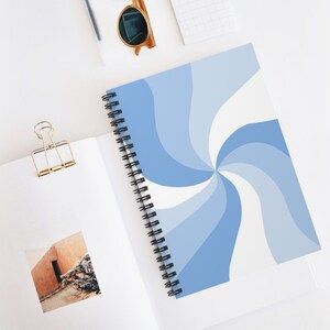 Sky Blue Swirl Notebook Writing Journal Notepad Food - Etsy