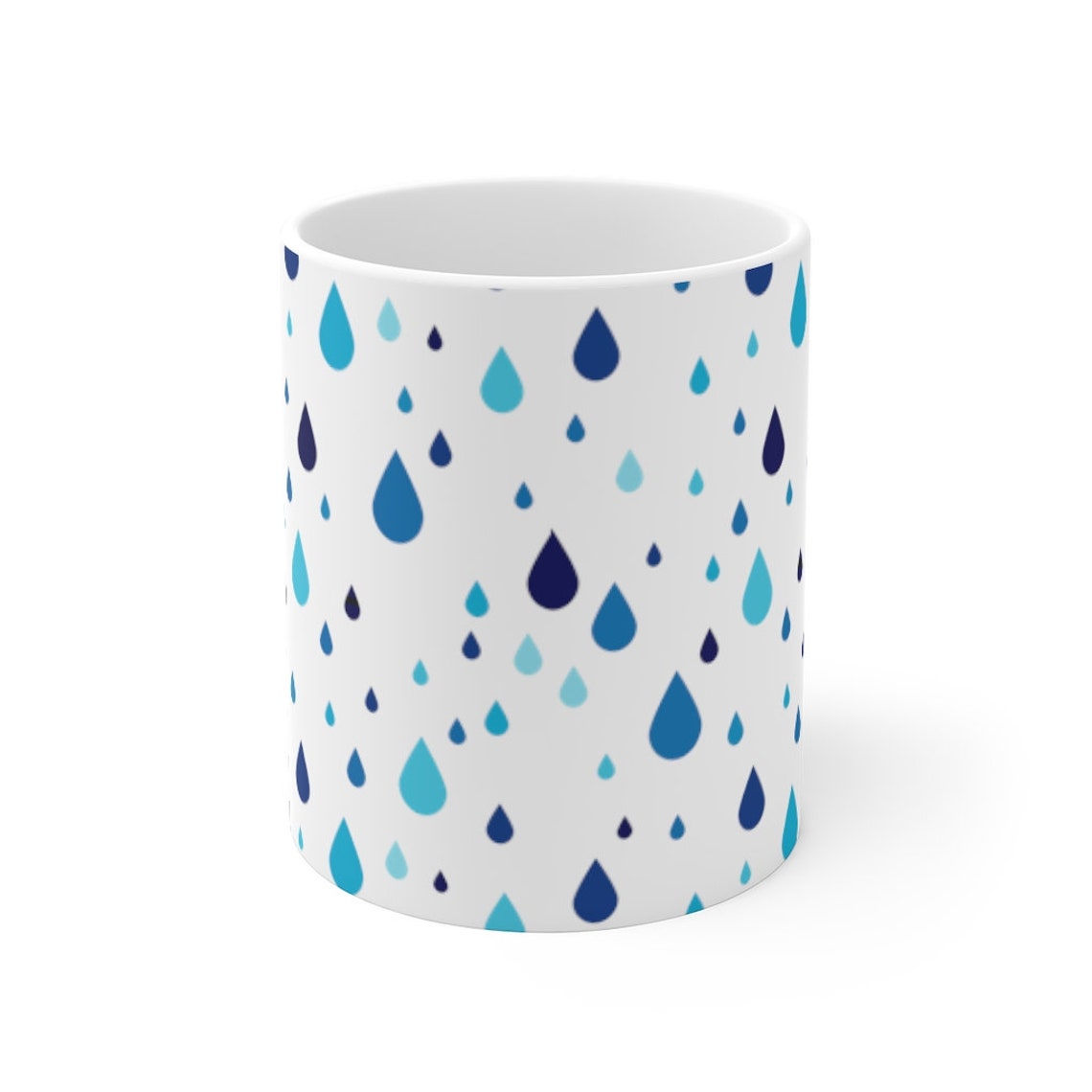 Rain Drop Coffee Mug Tea Cup 11oz | Etsy
