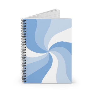 Sky Blue Swirl Notebook Writing Journal Notepad Food - Etsy