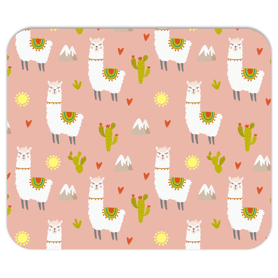 Alpaca Mouse Pad, Cute Mousepad, Office Decor for Women Desk ...
