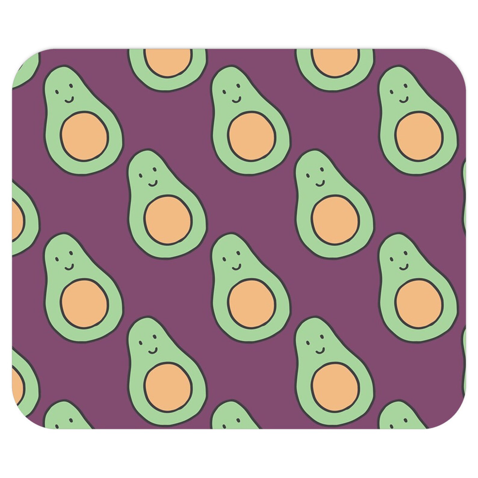 Avocado Mouse Pad Cute Mousepad Funny Mouse Pad Office - Etsy