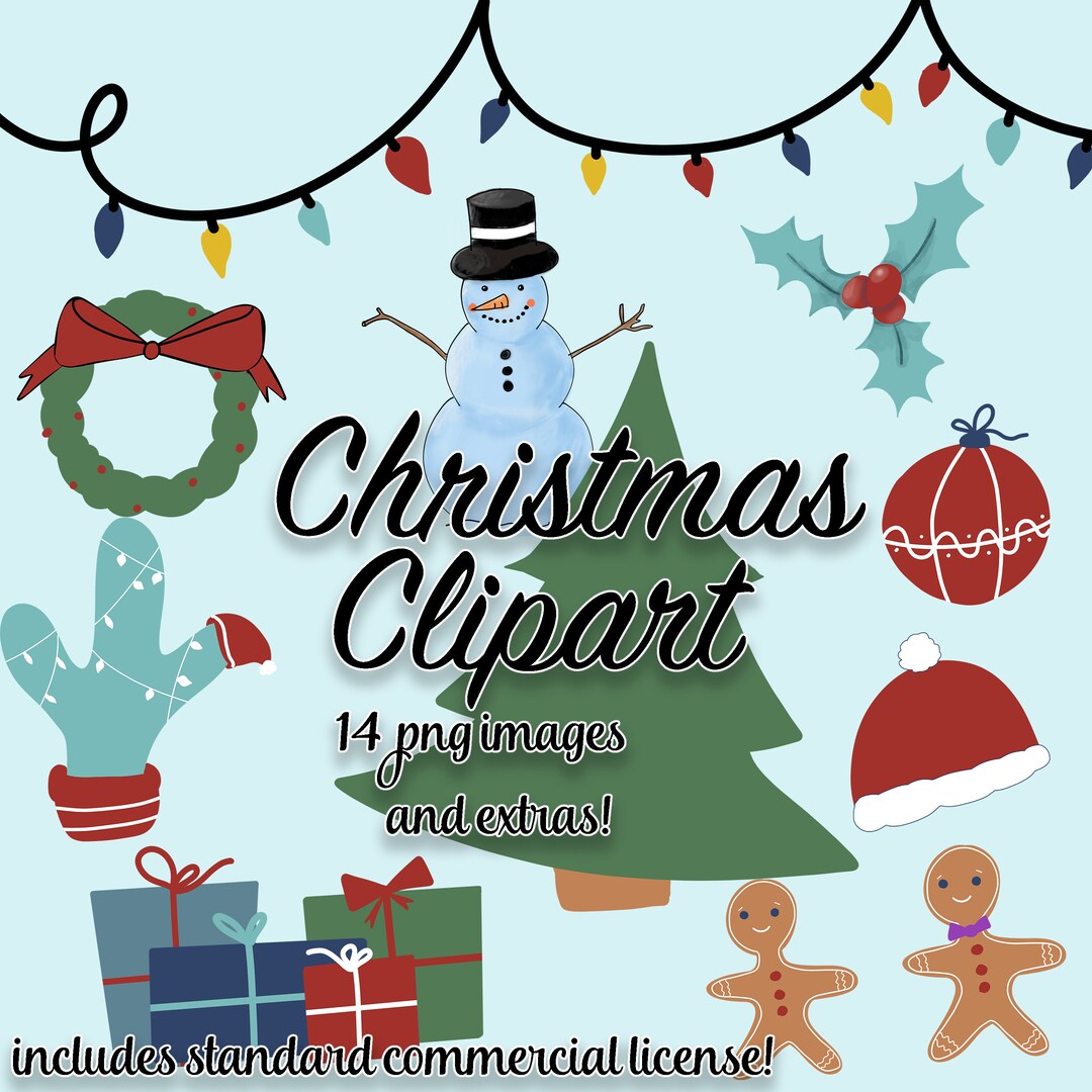 Christmas Hand Drawn Clipart | Christmas PNG Images | Christmas Cactus ...