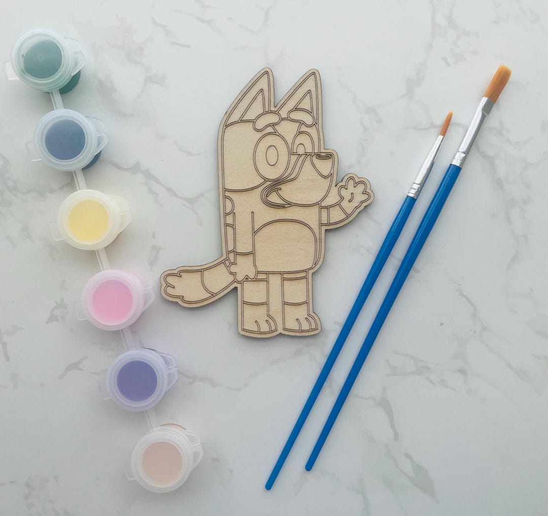 Bluey and Bingo Paint Kit for All Ages! Includes 1 or 2 Cuts and ...