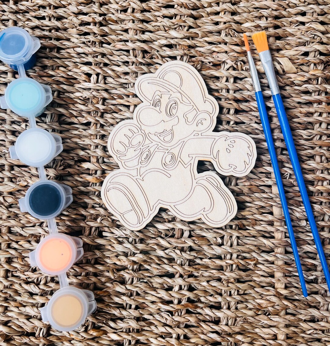 Mario Party DIY Kit- Paint Your Own Kit - Mario Party Favors -themed ...