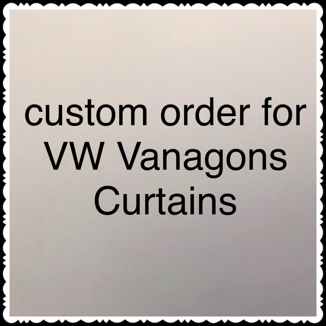 VW Volkswagen Westfalia Vanagon Curtain Set of 10 Pick Your Own Fabric ...