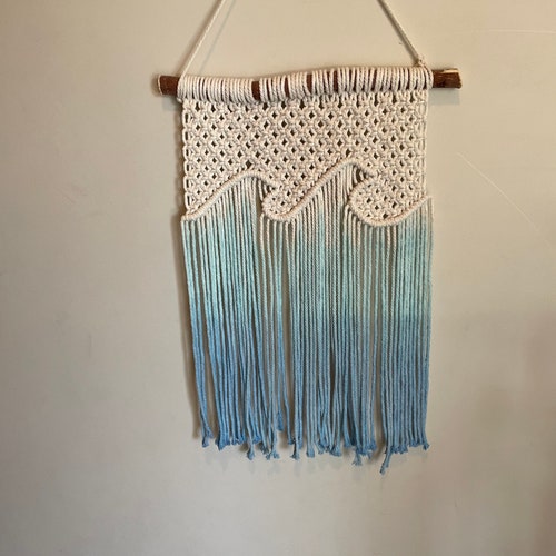 Beachy Wave Macrame Wallhanging - Etsy