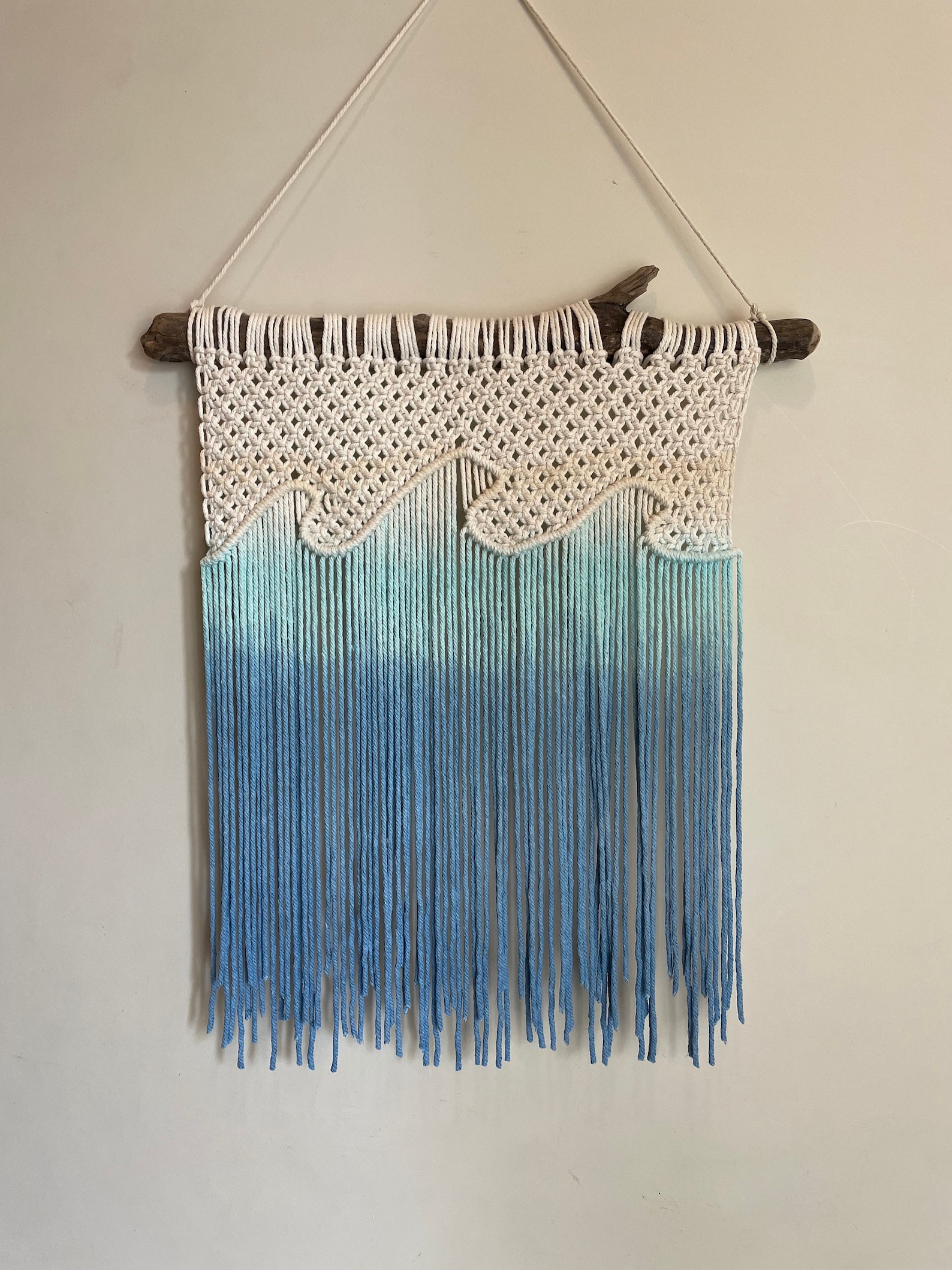 Beachy Wave Macrame Wallhanging - Etsy