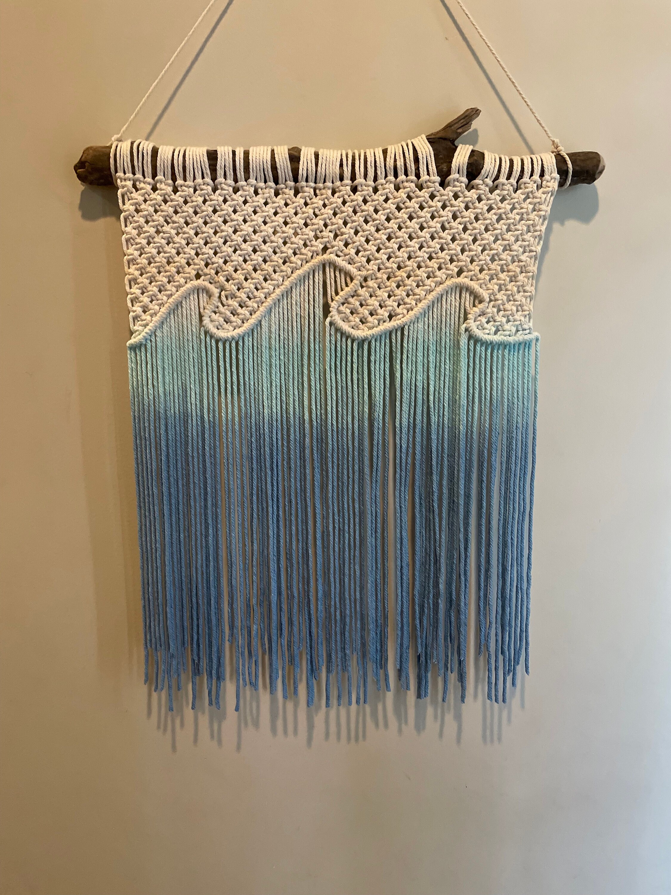 Beachy Wave Macrame Wallhanging - Etsy