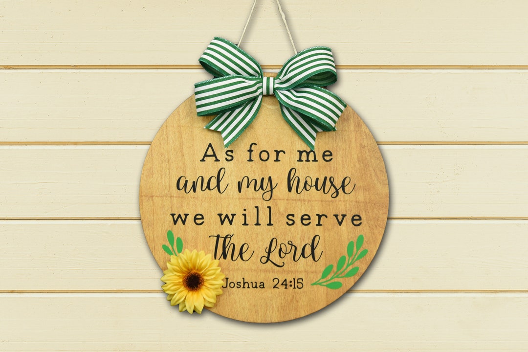 Round Front Door Sign, Door Hanger, Wall Decoration - Etsy