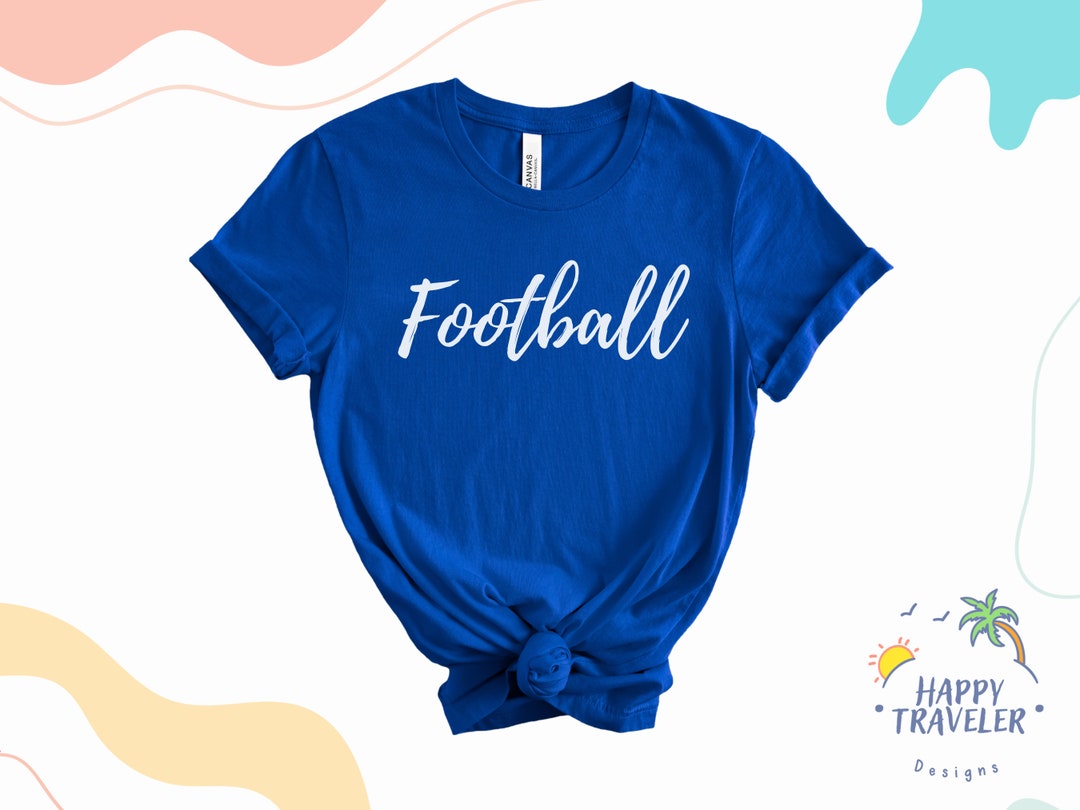 Football School Spirit Team Colors Unisex Short Sleeve Tee With White ...