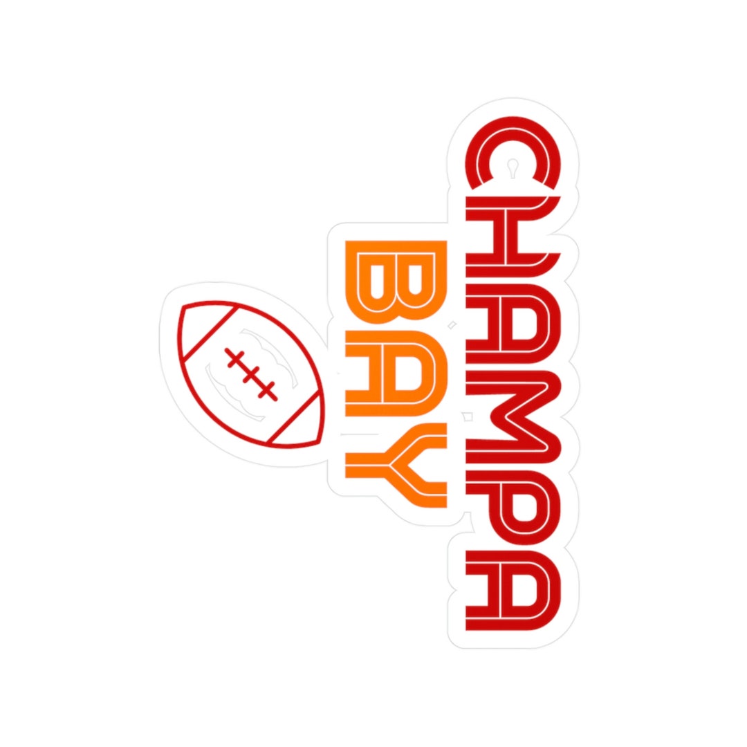 Champa Bay Tampa Retro Buccaneers Bucs Football Inspired Vinyl Sticker ...