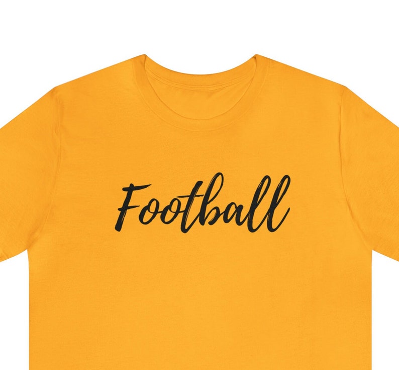 Football School Spirit Team Colors Unisex Short Sleeve Tee With Black ...