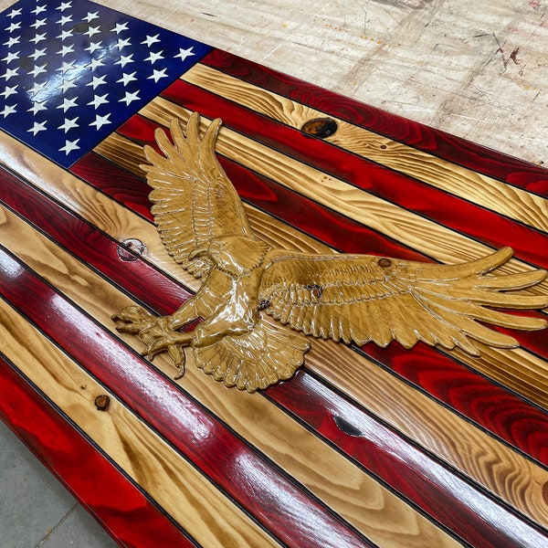 Rustic American Flag - Etsy