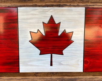 Canadian Rustic Flag - Etsy