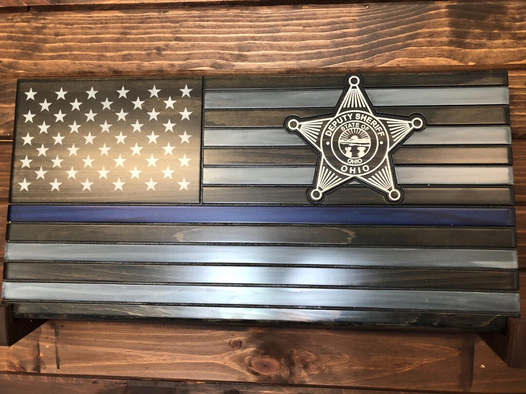 Subdued American Flag With Ohio Deputy Sheriff Badge - Etsy