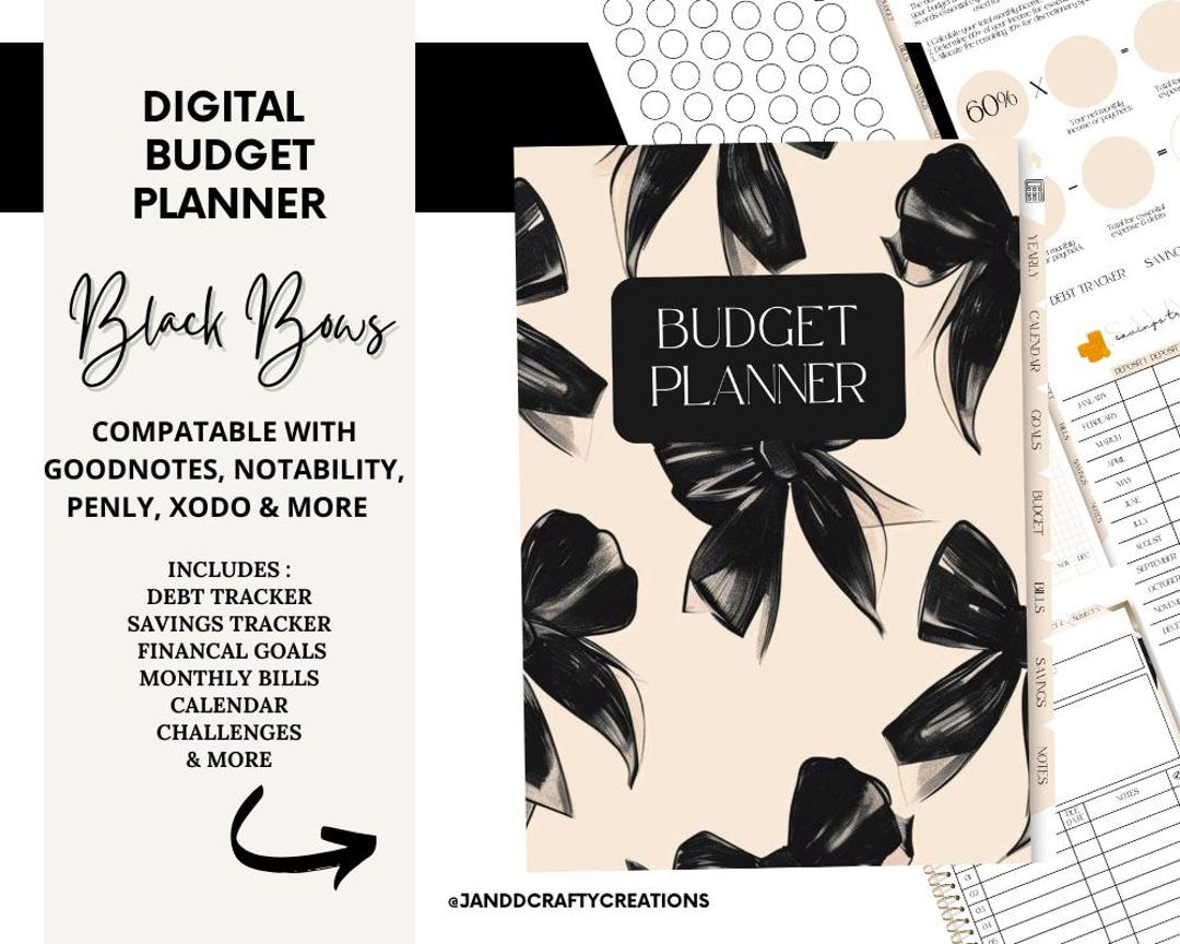 Digital Budget Planner | Finance Tracker PDF | Goodnotes, Ipad; Tablet ...