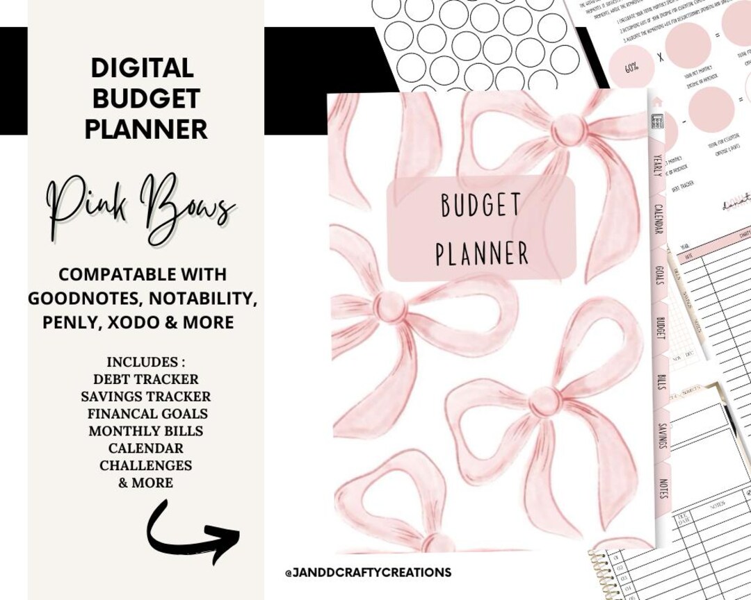 Digital Budget Planner | Finance Tracker PDF | Goodnotes, Ipad; Tablet ...
