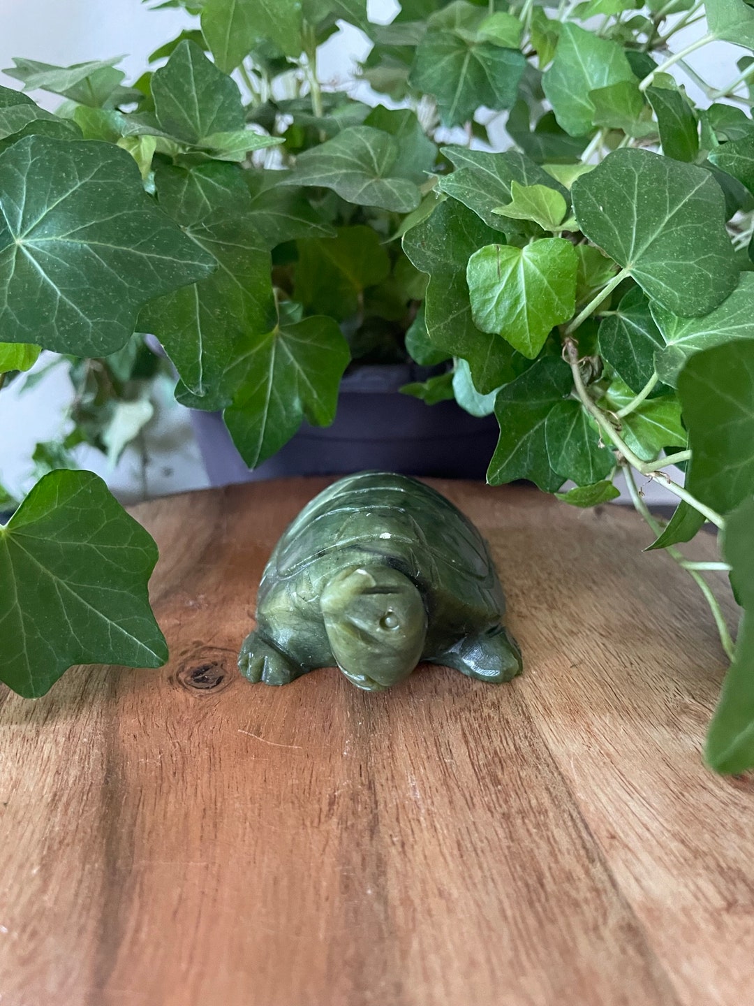 Green Jade Turtle CRYSTAL CARVING - Etsy