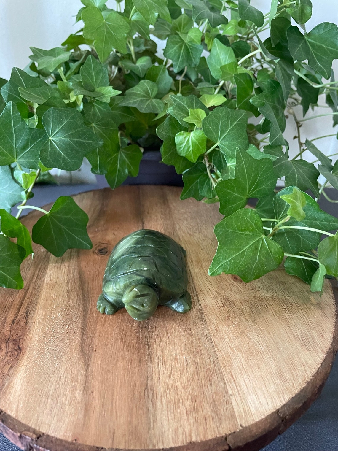 Green Jade Turtle CRYSTAL CARVING - Etsy