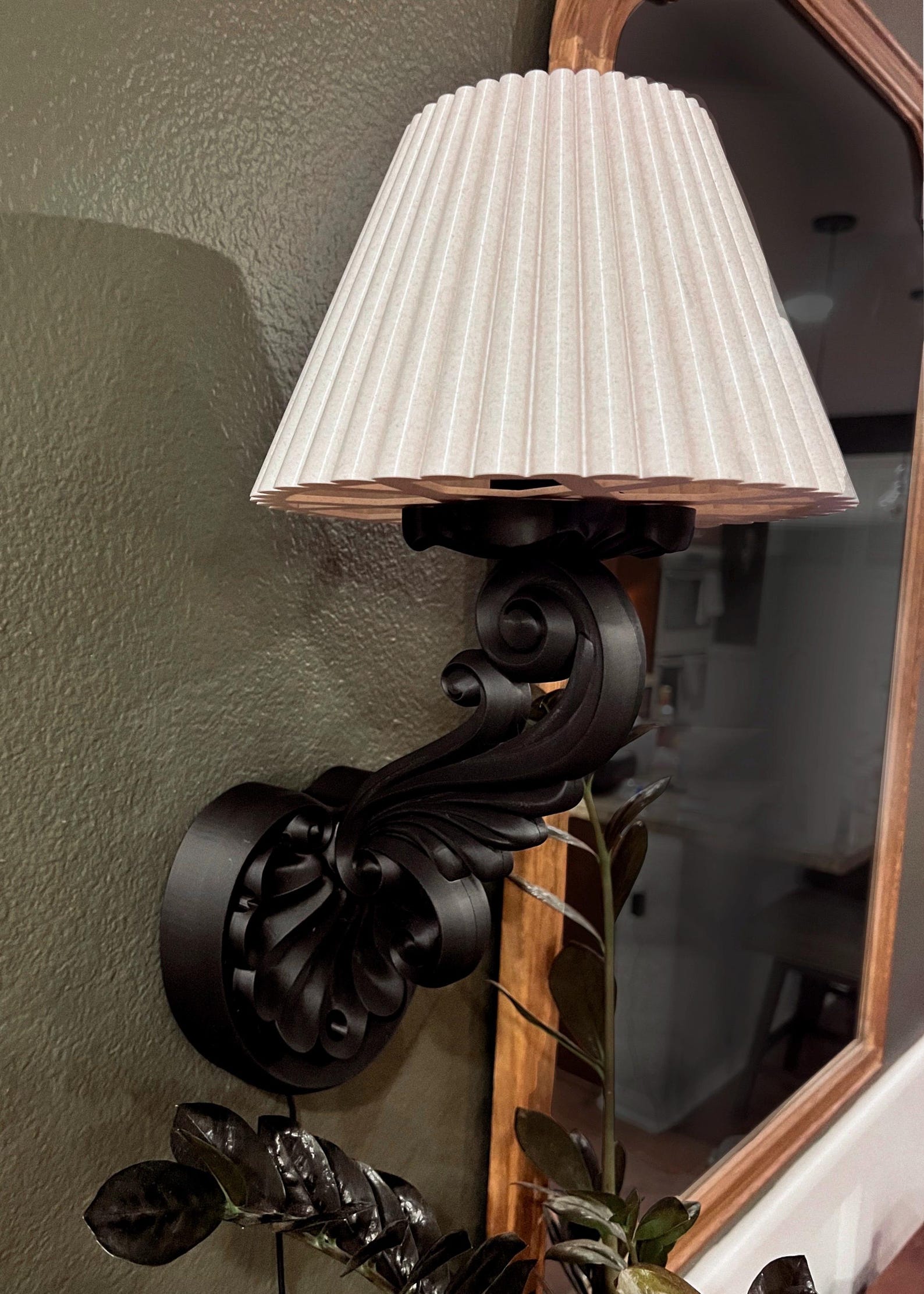 Vintage Inspired Wall Lamp | Goth \ Alt Decor | Kayla Lynn Designs - Etsy