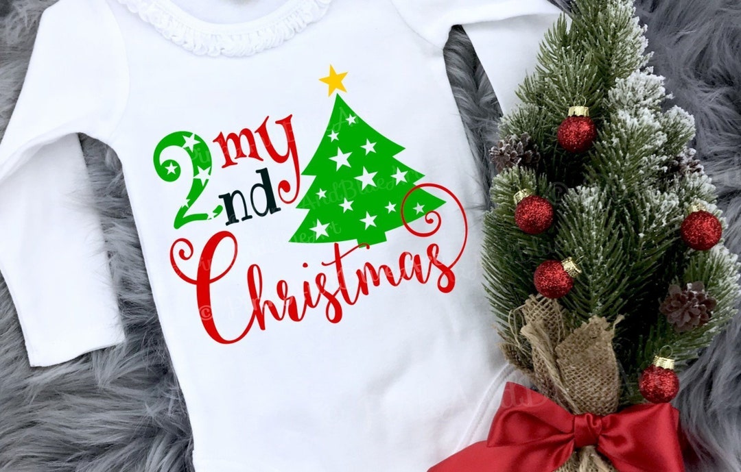 My 2nd Christmas Svg Christmas Svg Baby Svg 2nd Birthday - Etsy