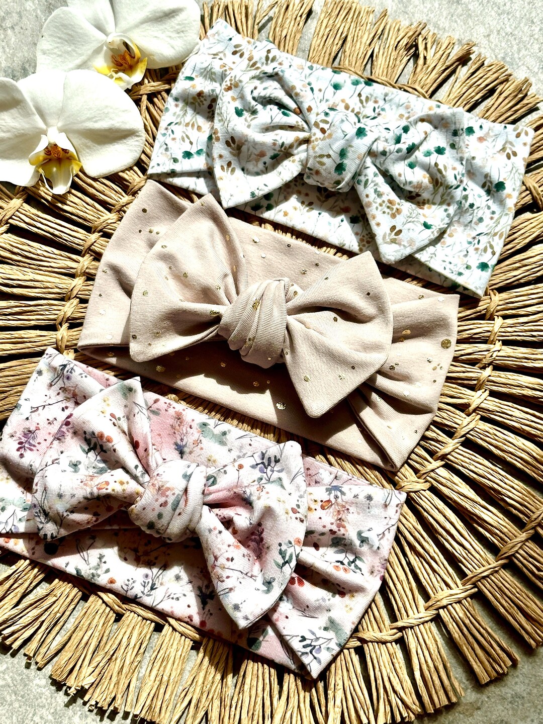 Big Bow Baby Headband, Large Bow Girls Head Wrap, Infant Bow, Baby Girl ...