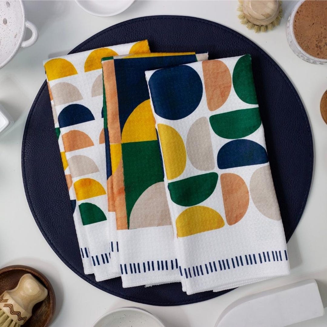 Geo Boho Dish Towel Trio - 3pk - 16''x24'' - Etsy