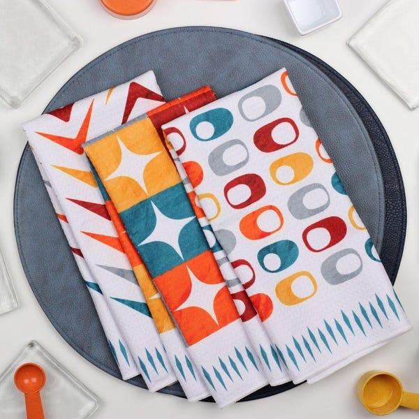Retro Kitchen Fabric - Etsy